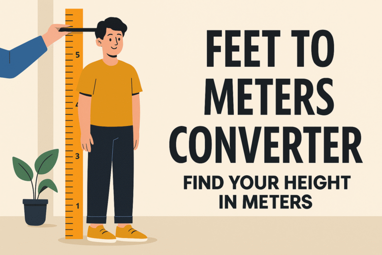 Feet to Meters Calculator – Convert Height Instantly (2025 Guide)