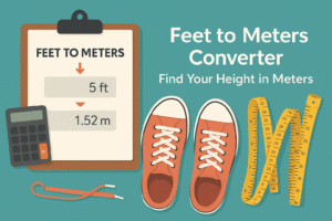 Feet to Meters Calculator – Convert Height Instantly (2025 Guide)